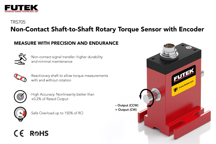 Rotary Torque Sensor - TRS705 Non contact shaft to shaft | FUTEK: FSH02562