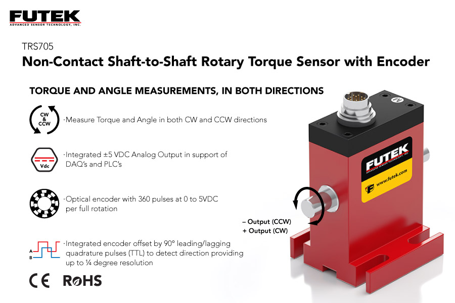 Rotary Torque Sensor - TRS705 Non contact shaft to shaft | FUTEK: FSH02562