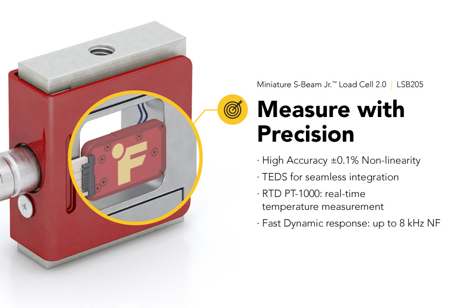 LSB205 Miniature S-Beam Load Cell | Miniature Force Sensor: FSH04781